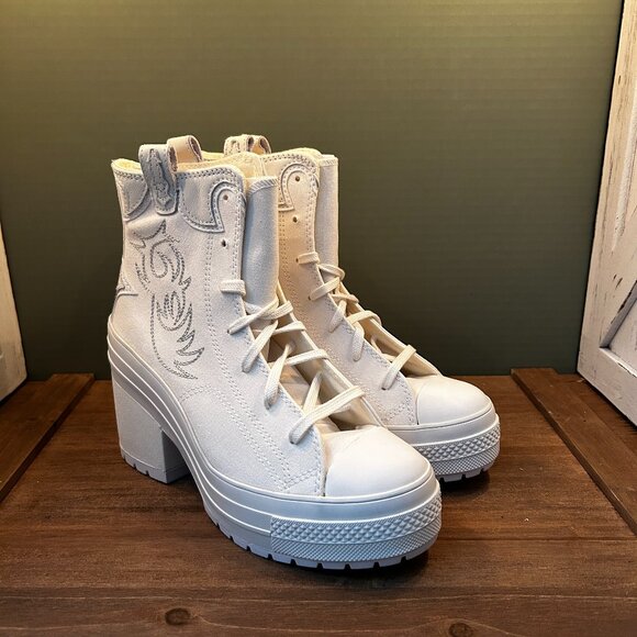 Converse | Shoes | Converse Chuck 7 De Luxe Heel Western Hi Platform ...
